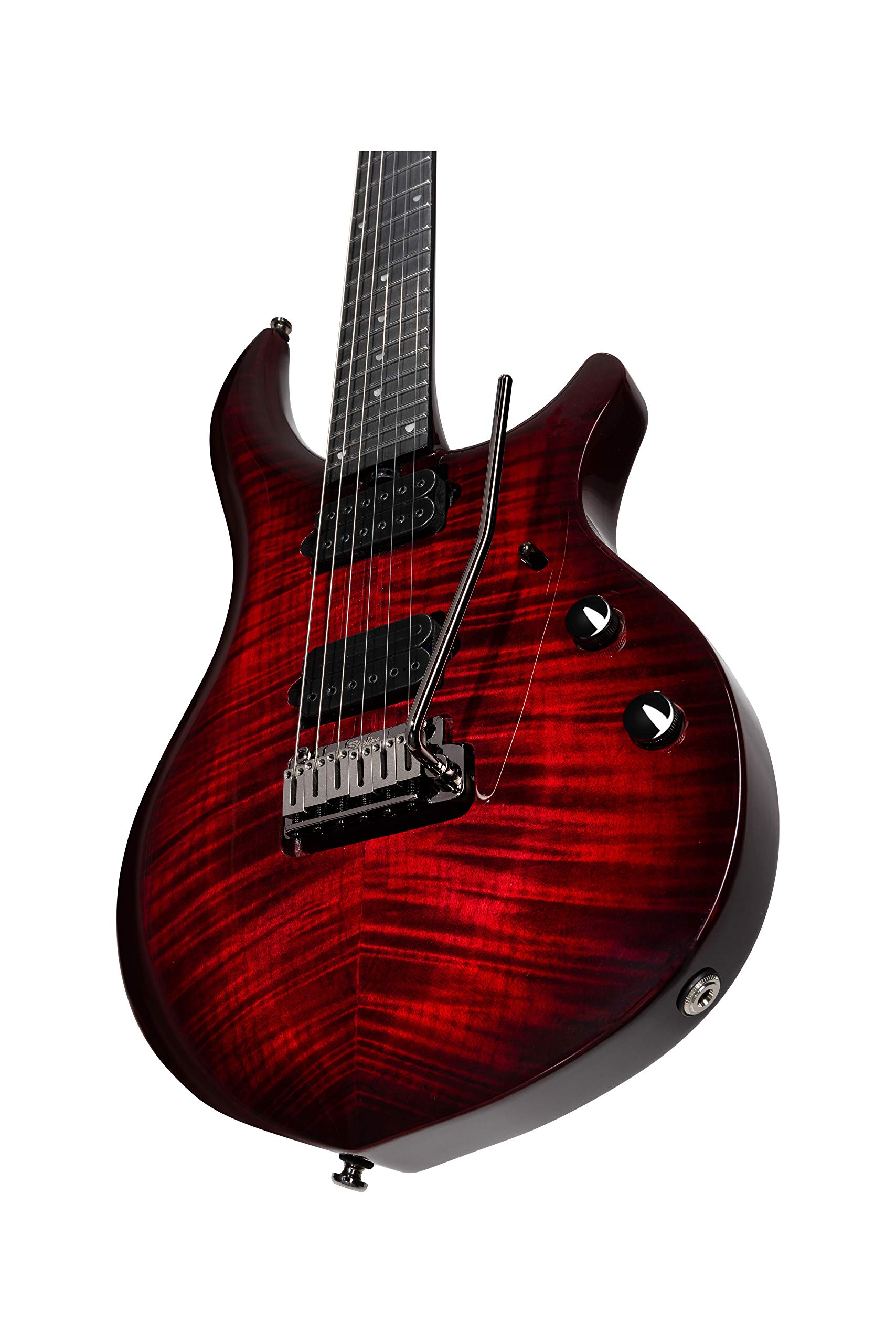 Sterling by Music Man 6 String Solid-Body Electric Guitar, Right, Royal Red (MAJ200XFM-RRD)