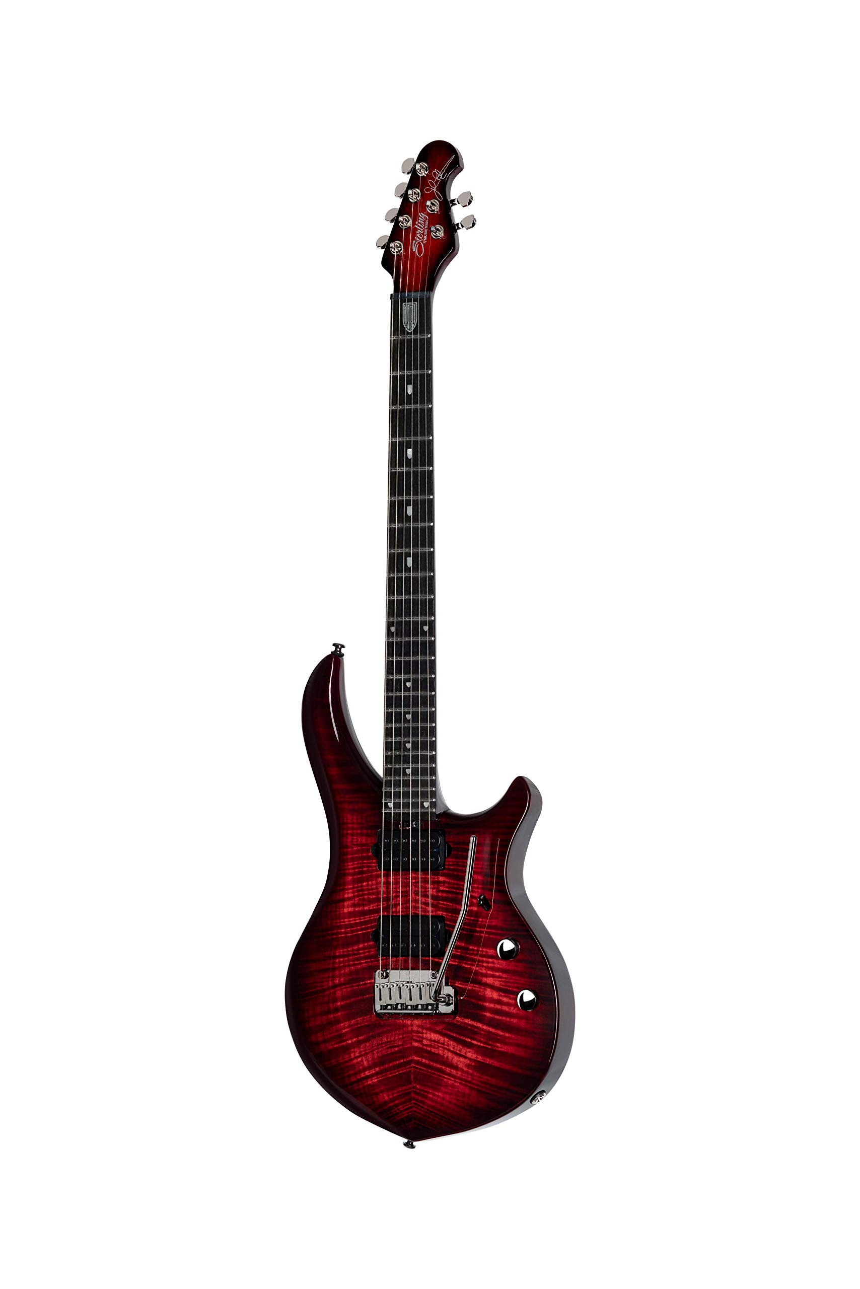 Sterling by Music Man 6 String Solid-Body Electric Guitar, Right, Royal Red (MAJ200XFM-RRD)