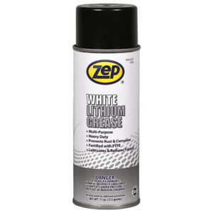 Zep White Lithium Grease 11 Ounces 331701 (Case of 12) Multipurpose, aerosol Lubricant for All Metal to Metal Applications