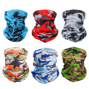 uneam men's standard balaclava, camouflage(6 pack), 5 1/8