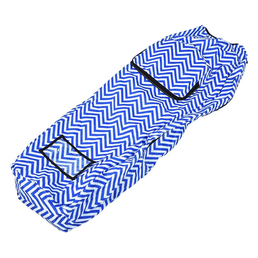 Golf Bag Cover Golf Bag Rain Cover Golf Travel Cover Bag Case for Golf Accessory(Blue White Stripe)