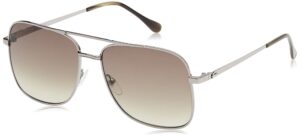 lacoste l223s aviator sunglasses, grey/gradient khaki, 60 mm