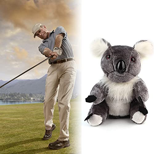 Headcover,Koala Shape Golfball Head Covers Wooden Pole Headcover for Golfball Head Stuff