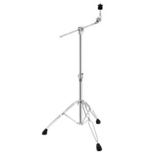 starfavor boom cymbal stand double braced legs adjustable height 22"-49", heavy weight stand for sturdiness with non-slip rubber feet ( st 800)