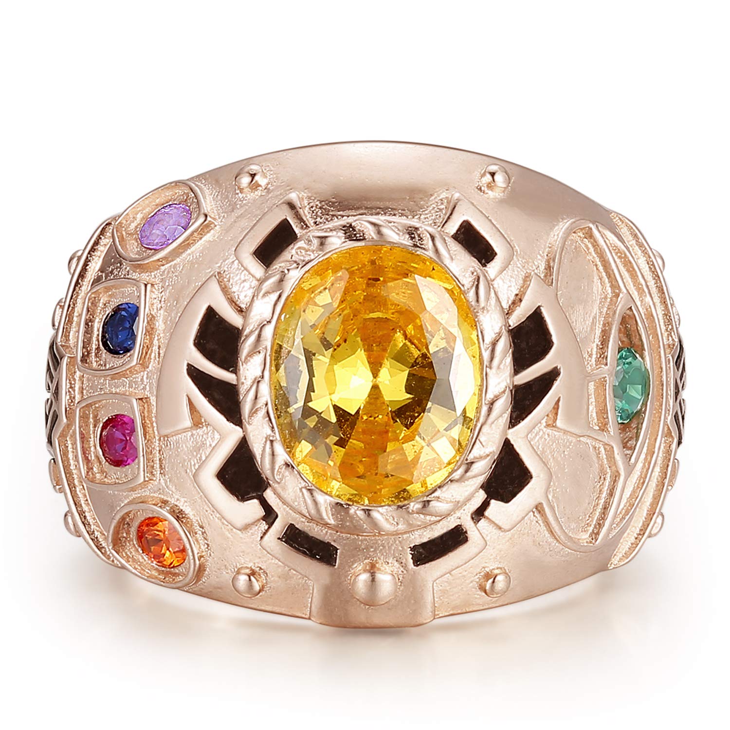 Infinity Gauntlet Rose Gold Plated 925 Silver Ring (8)