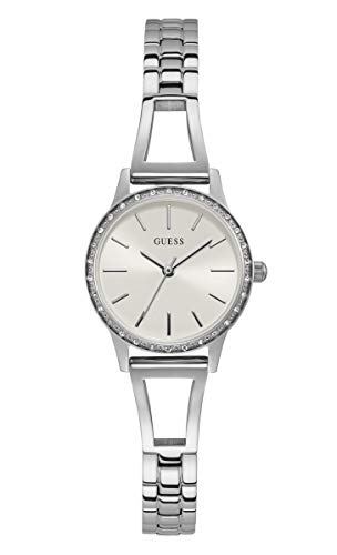 GUESS 27 mm Lulu 3Hand GW0025L1 Silver/White/Silver One Size