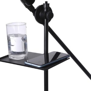 G Ganen Microphone Stand Tray, Made of Steel with Load Capacity For Music Sheet Instrument Stand