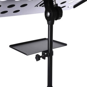 G Ganen Microphone Stand Tray, Made of Steel with Load Capacity For Music Sheet Instrument Stand