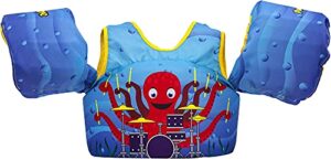 body glove paddle pals learn to swim life vest, one size 33-55 lbs, octo drummer