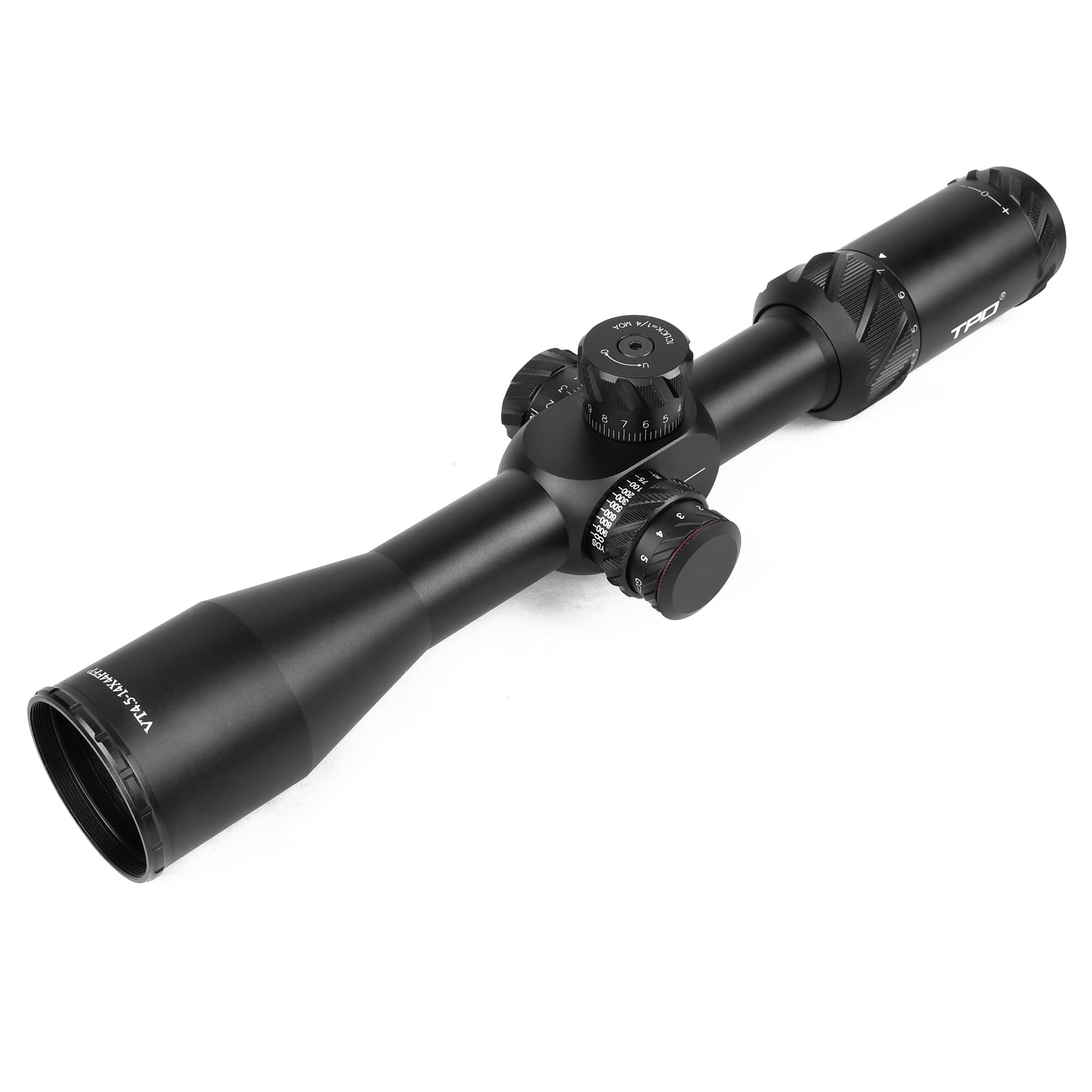 Sniper VT4.5-14x44FFP First Focal Plane (FFP) Rifle Scope 30mm Tube with Red/Green Illuminated MOA Reticle