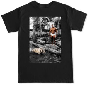 men's mike tiger t shirt - xl black