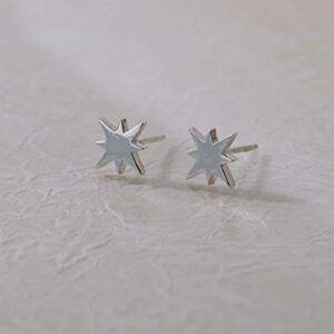 Boma Jewelry Sterling Silver Star Stud Earrings