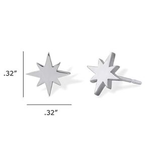 Boma Jewelry Sterling Silver Star Stud Earrings