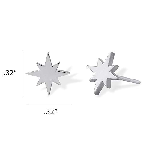 Boma Jewelry Sterling Silver Star Stud Earrings