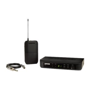 shure blx14 uhf wireless system - perfect for guitar and bass with 1/4 jack - 14-hour battery life, 300 ft range | includes 1/4" jack instrument cable & single channel receiver | h11 band