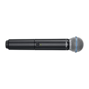 Shure BLX24/B58 UHF Wireless Microphone System - Perfect for Church, Karaoke, Vocals - 14-Hour Battery Life, 300 ft Range | Includes BETA 58A Handheld Vocal Mic, Single Channel Receiver | J11 Band