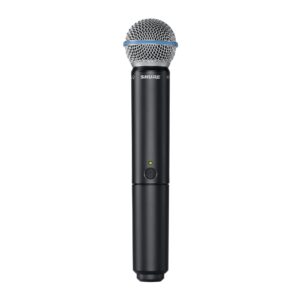 Shure BLX24/B58 UHF Wireless Microphone System - Perfect for Church, Karaoke, Vocals - 14-Hour Battery Life, 300 ft Range | Includes BETA 58A Handheld Vocal Mic, Single Channel Receiver | J11 Band