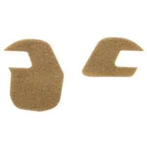 hook & loop deck set compatible with opsmen earmor m31 & m32 electronic headset (tan)