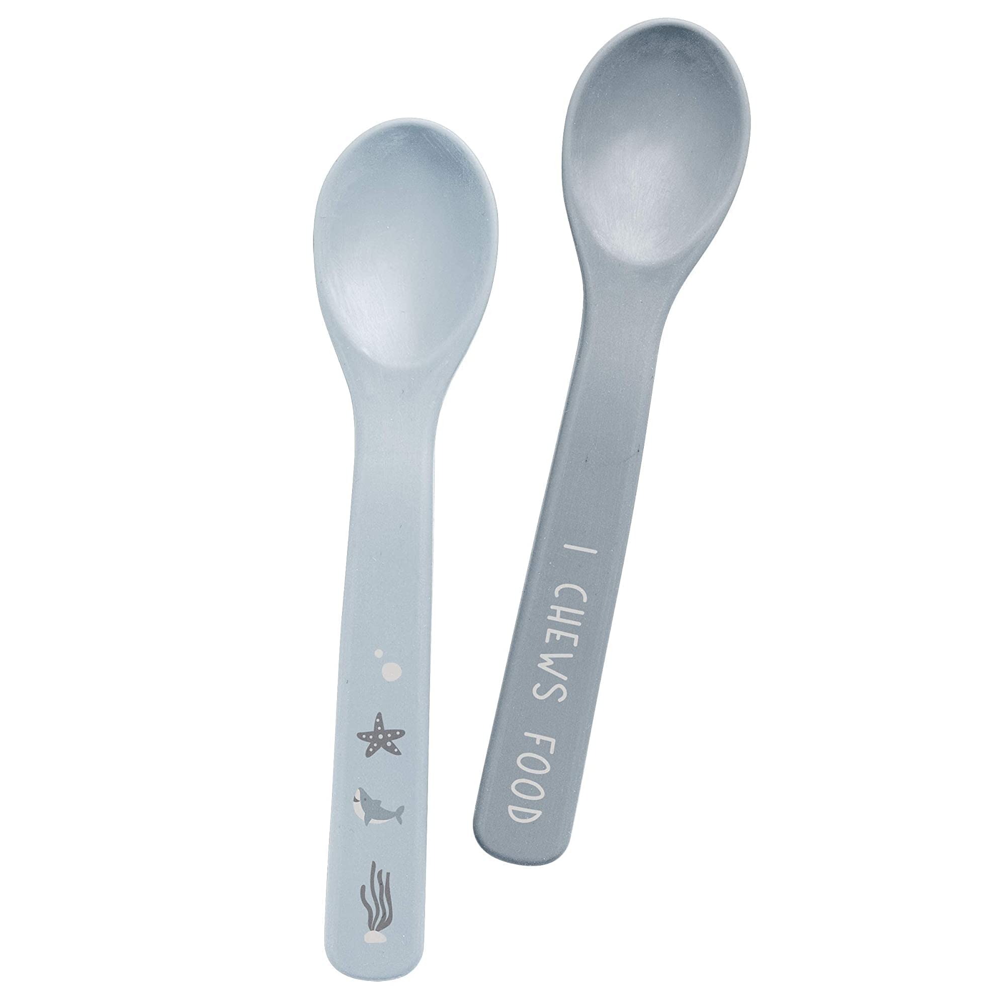 Stephen Joseph Silicone Spoon Set, Shark