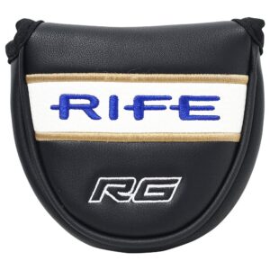 Rife Golf Roll Groove Technology Series Right Handed RG4 Full Mallet Putter Precision Milled Face Edge & Cavity Ensures an Ideal Weight Distribution & Balance Perfect for Lining Up Your Putts (37")