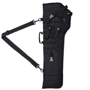 tactical rifle scabbard military holster gun protection carrier shotgun bag (black)