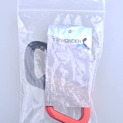 TRIWONDER Swing Swivel 30KN Micro Rotator Safety Rotational Device Hanging Accessory for Rock Climbing, Hanging Hammock, Web Tree Swing, Aerial Dance, Children's Swing Spinner Hanger (Red & Black)