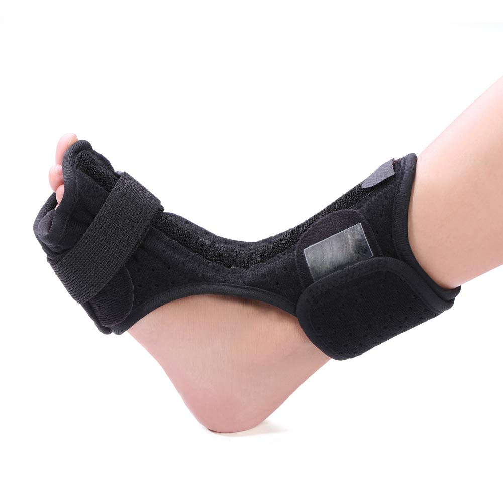 TOPINCN Ankle Brace, Foot Drop Night Splint Orthotics Fracture Sprain Injury Support Wrap Ankle Brace with Masssage