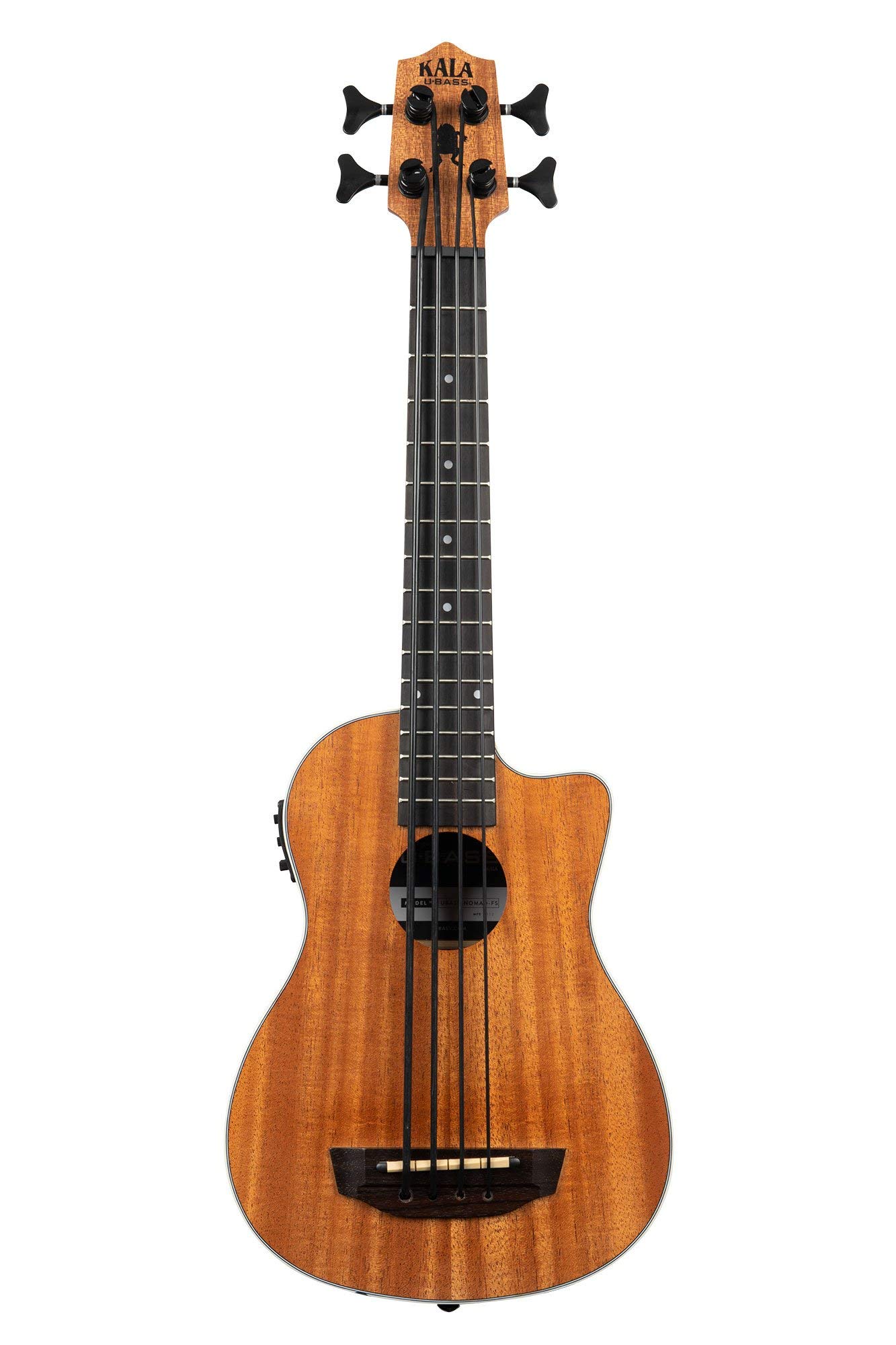 Kala Brand Music Co., 4-String Ukulele, Right, Natural, Ubass Scout-FS