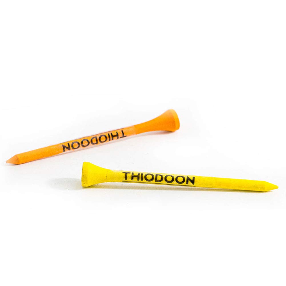 THIODOON Golf tees 3 1/4 inch Less Friction Wood Tees Training for Golfer Professional Natural Wood Golf tees Bulk 100 Count Golfing Tees