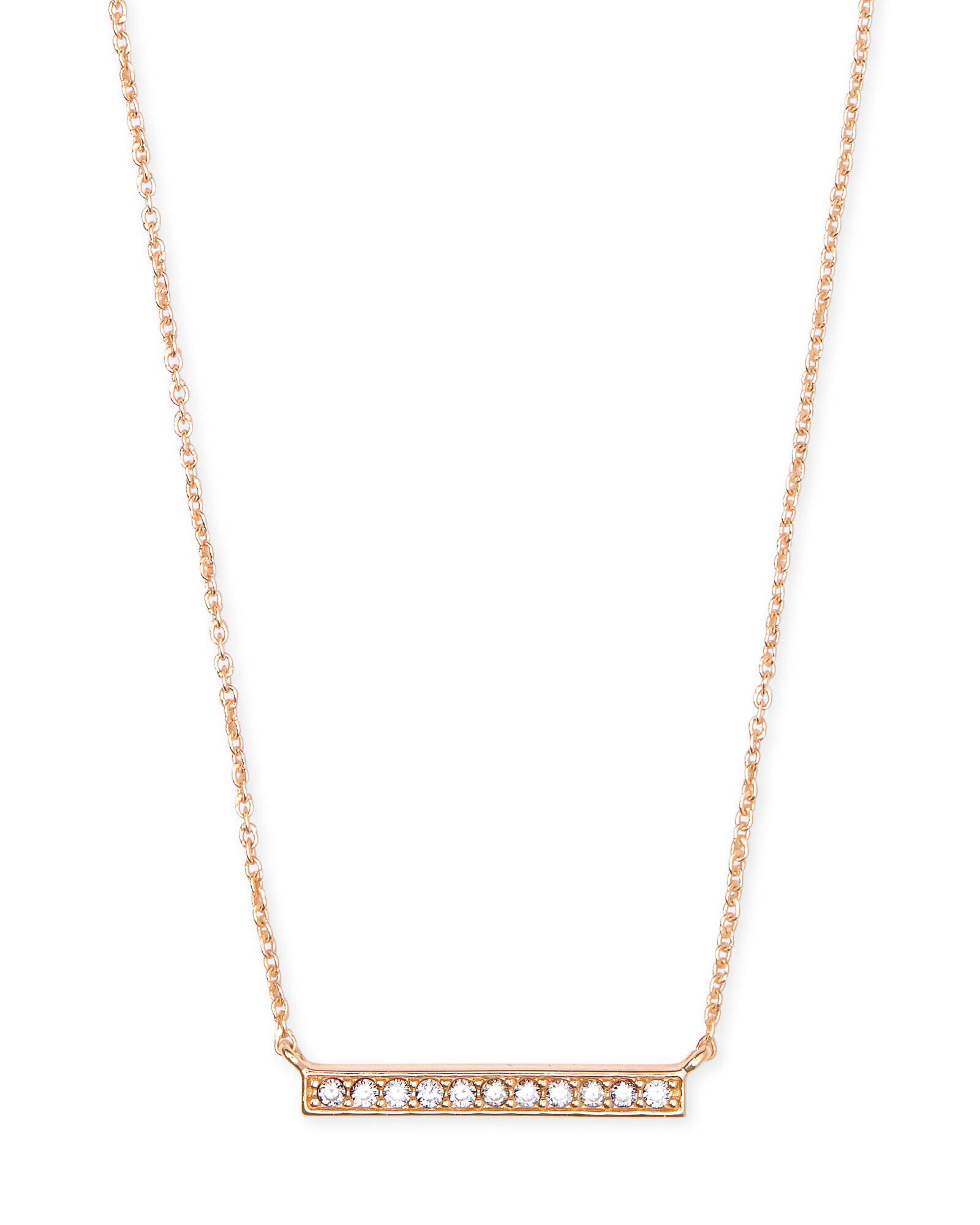 Kendra Scott Addison Pendant Necklace for Women, Fashion Jewelry, 14k Rose Gold-Plated