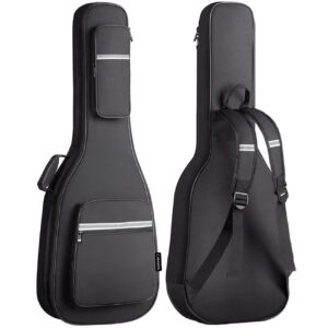 cahaya electric guitar bag padded gig bag soft case - 0.5in thick padding with reflective bands cy0201