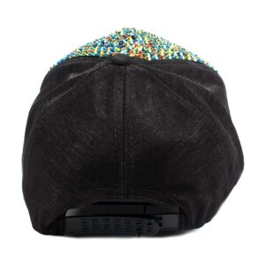 Gudessly Women Men Studded Rhinestone Crystals Adjustable Baseball Cap Plain Sparkle Bling Denim Sun Hat