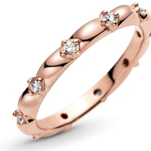 PANDORA Flower Petals Band PANDORA Rose Ring, Size: EUR-60, US-9-188791C01-60