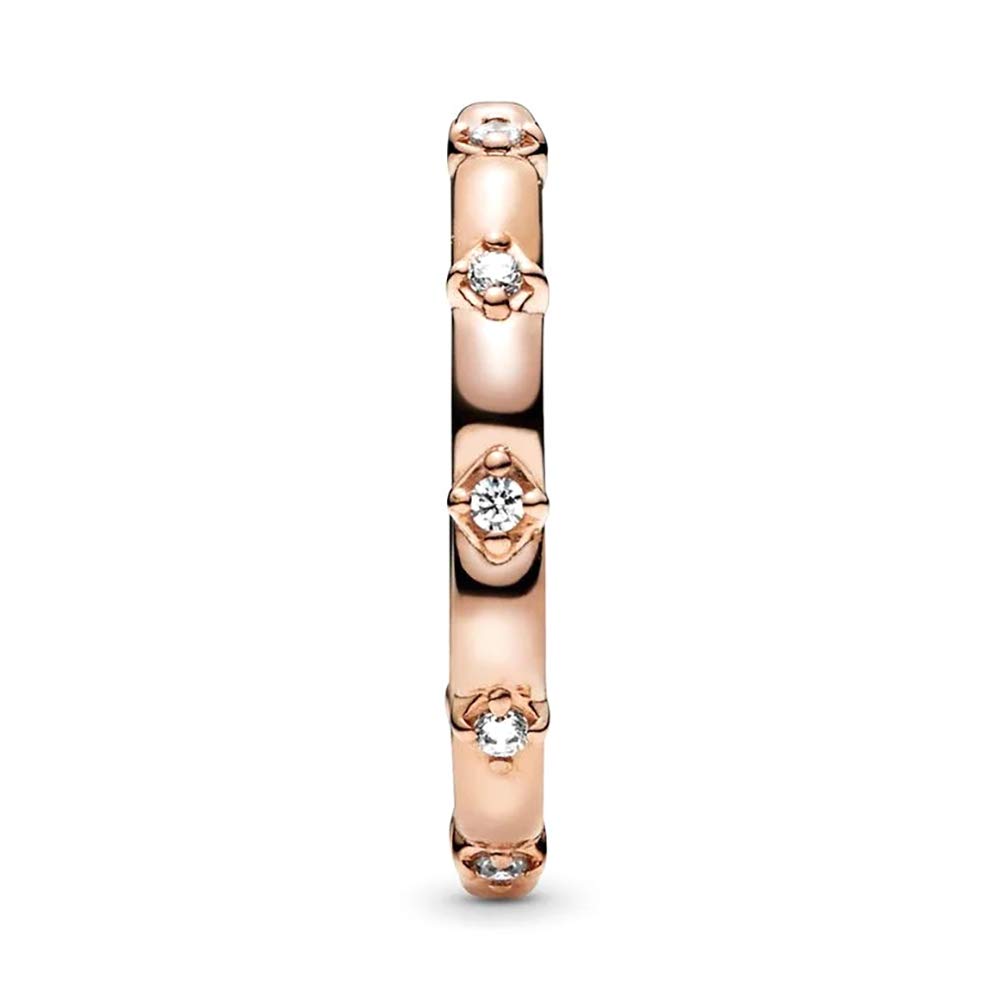 PANDORA Flower Petals Band PANDORA Rose Ring, Size: EUR-60, US-9-188791C01-60