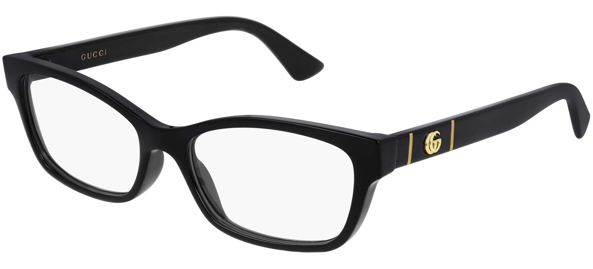 Gucci GG 0635O 004 Black Plastic Rectangle Eyeglasses 53mm