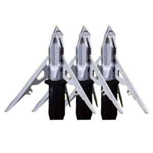 G5 Outdoors G5 Megameat 100 Grain Crossbow Broadhead 3 Pk, Stainless Steel, Model Number: MM102