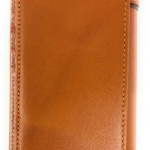 Western Genuine Leather Tooled Laser Cut Men's Long Bifold Wallet in 3 colors (Brown/Turq) Brown/Turquoise