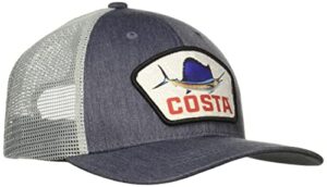 costa topo trucker hat, navy heather sailfish