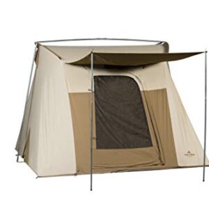 TETON Sports Mesa 10 Canvas Tent; 6 Person Family Camping Tent, Room with a View