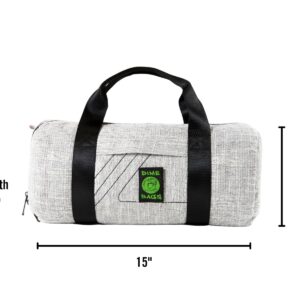 Dime Bags - Padded Duffle Tube, Durable Hemp Blend (15 Inch, Earth)