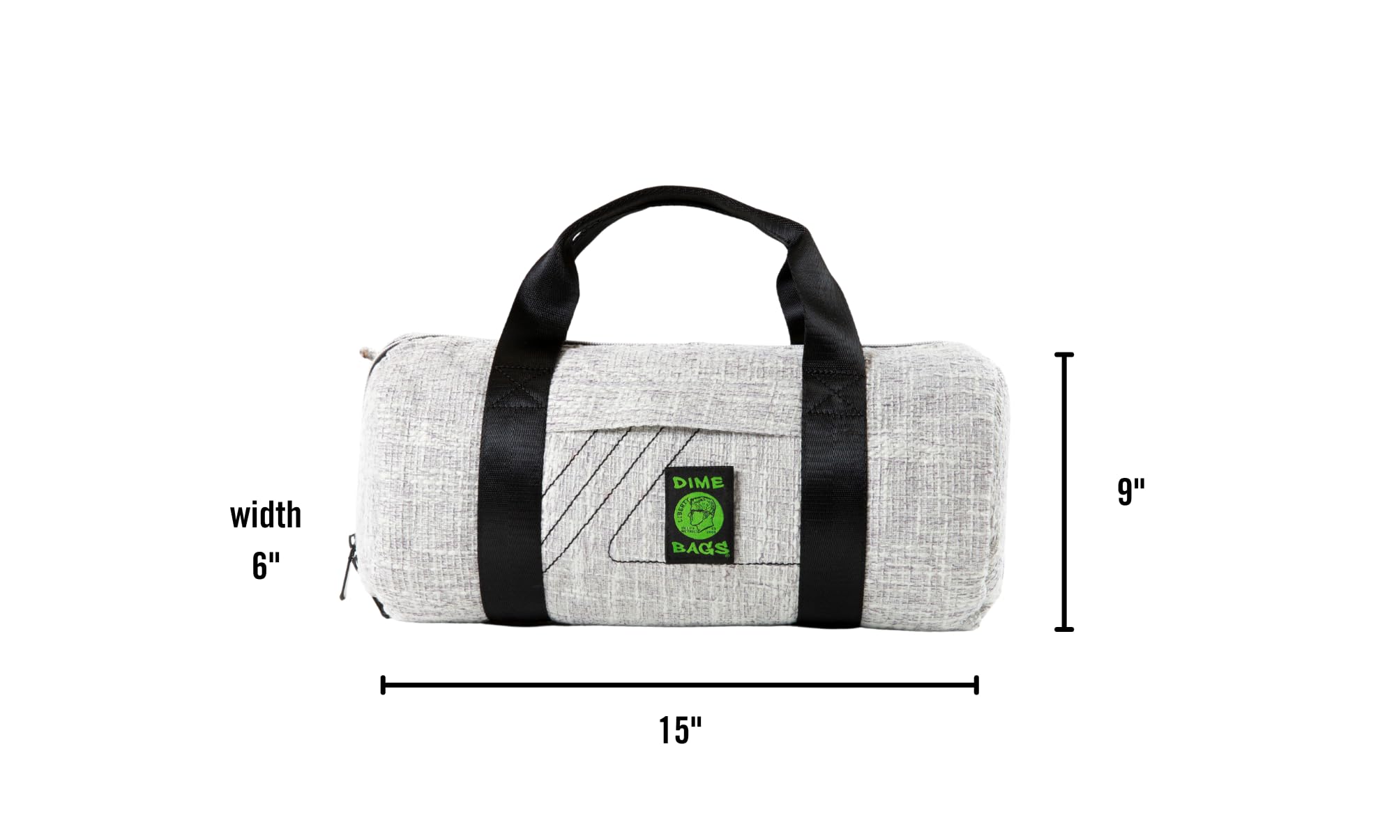 Dime Bags - Padded Duffle Tube, Durable Hemp Blend (15 Inch, Earth)