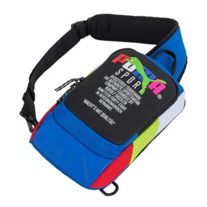 puma forecast multitude backpack sling shoulder bag (blue multi, one size)