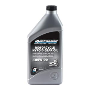 quicksilver 8m0128380 80w-90 motorcycle hypoid gear oil – 1 qt.