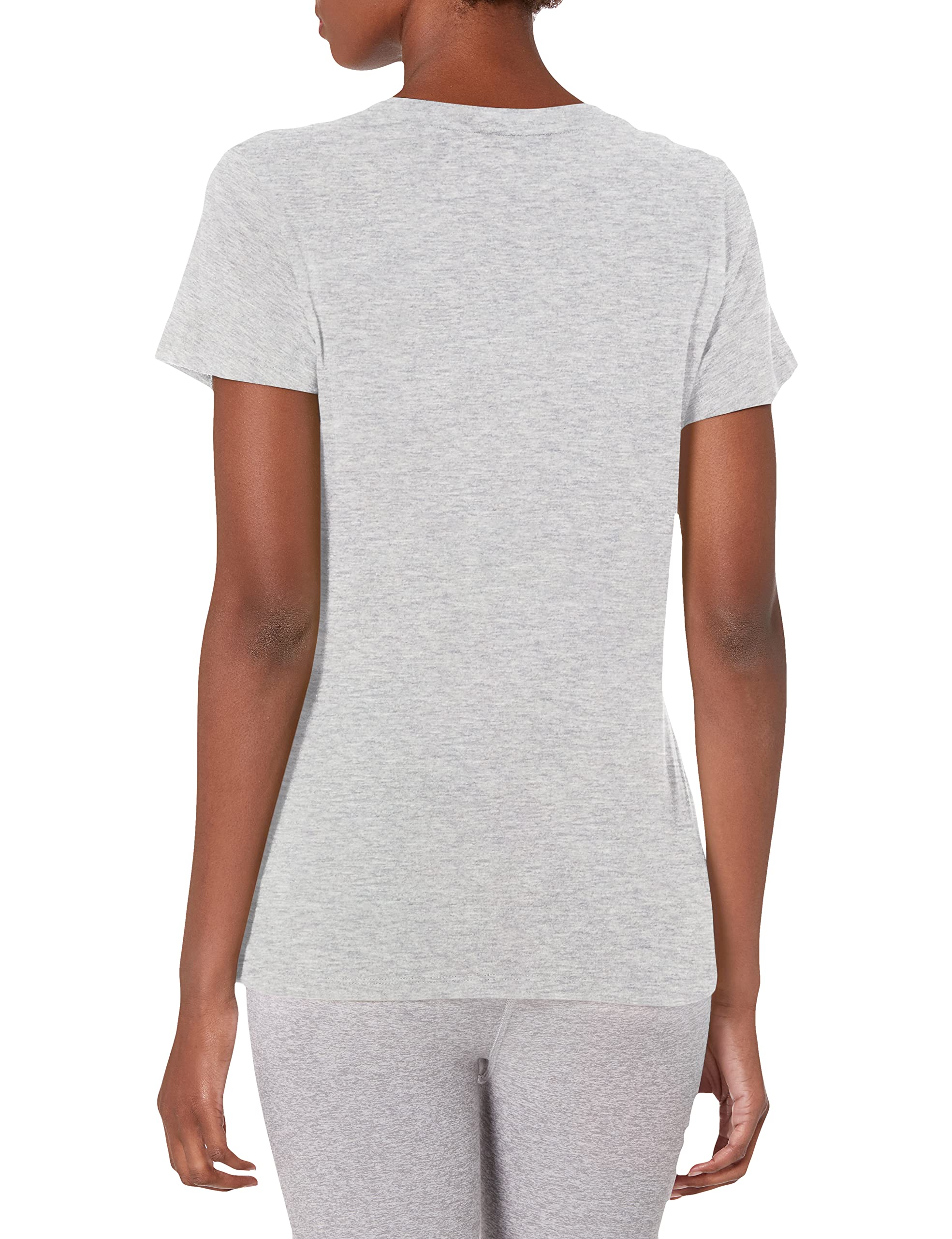 Calvin Klein Women's V-Neck T-Shirt, Pearl, X-Small