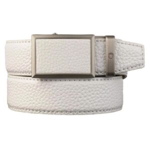 nexbelt unisex adult modern go in pebble grain winner white, multi