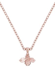 ted baker women's bellema bumble bee pendant necklace brushed (rose gold-tone plated)