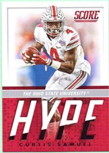 curtis samuel 2017 score hype rookie #12 - carolina panthers, ohio state buckeyes