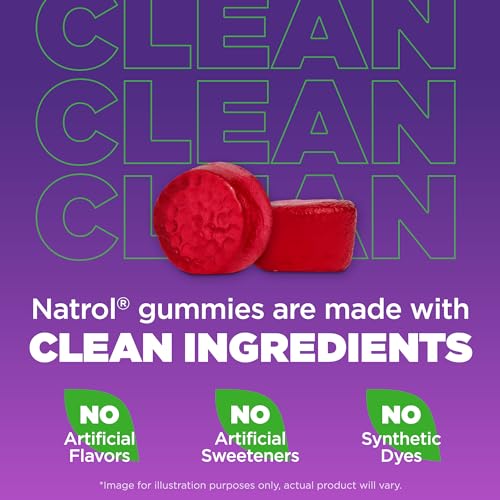 Natrol Kids Melatonin 1mg, Supplement for Restful Sleep, Sleep Gummies for Children, 60 Raspberry-Flavored Melatonin Gummies, 60 Day Supply