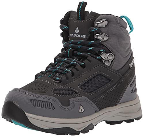 Vasque Kids Breeze Waterproof Hiking Boot, Magnet/Baltic, 13 Medium