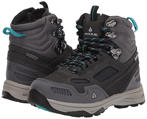 Vasque Kids Breeze Waterproof Hiking Boot, Magnet/Baltic, 13 Medium